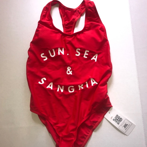 Swim One Piece Red Bathing Suit Poshmark
